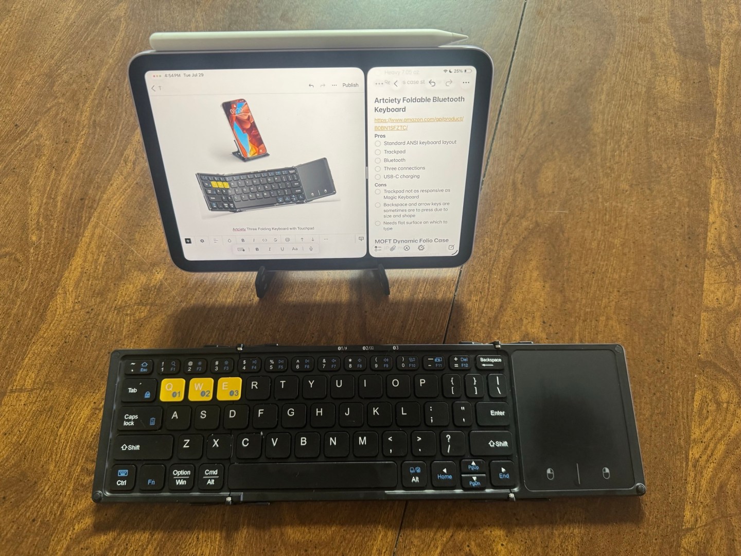 iPad mini (A17 Pro) and Artciety Folding Keyboard with Touchpad – tow.com