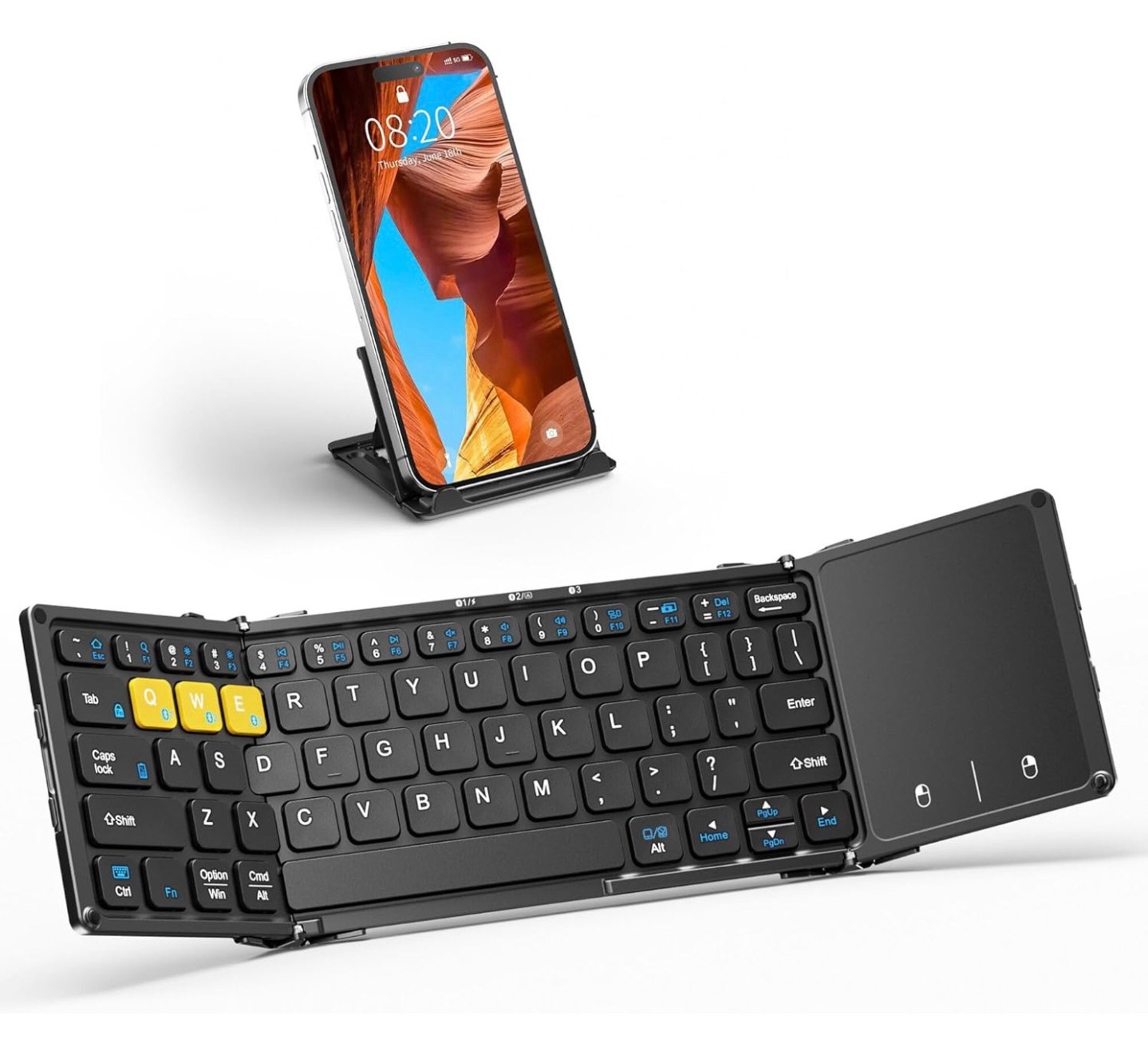 iPad mini (A17 Pro) and Artciety Folding Keyboard with Touchpad – tow.com